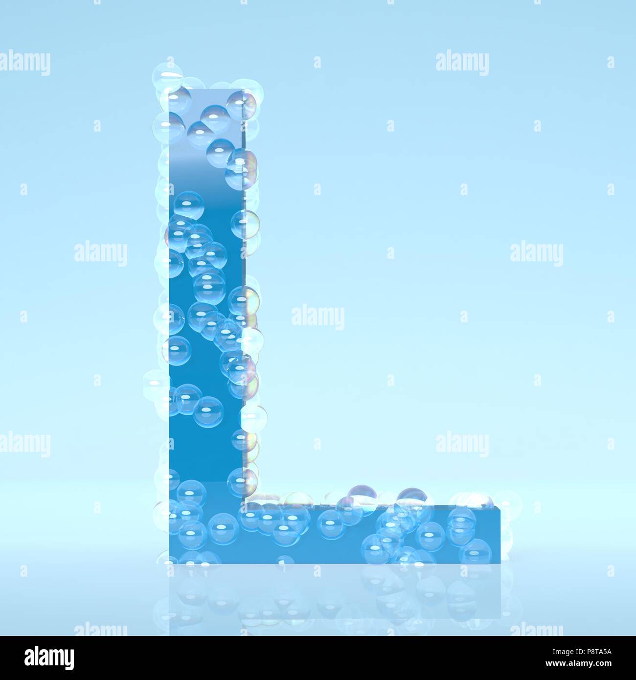 L Letter In Water