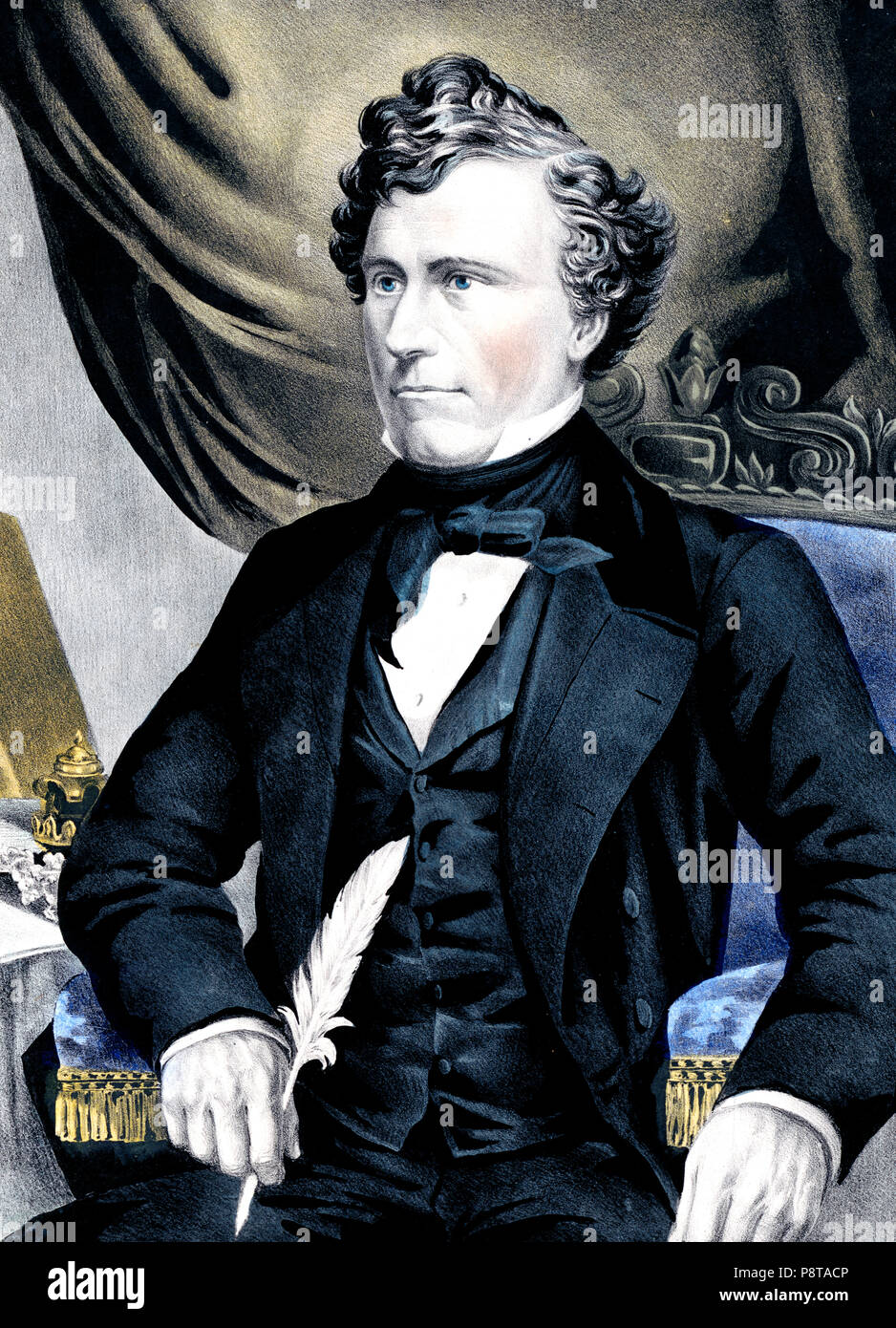 Franklin pierce illustration hi-res stock photography and images - Alamy