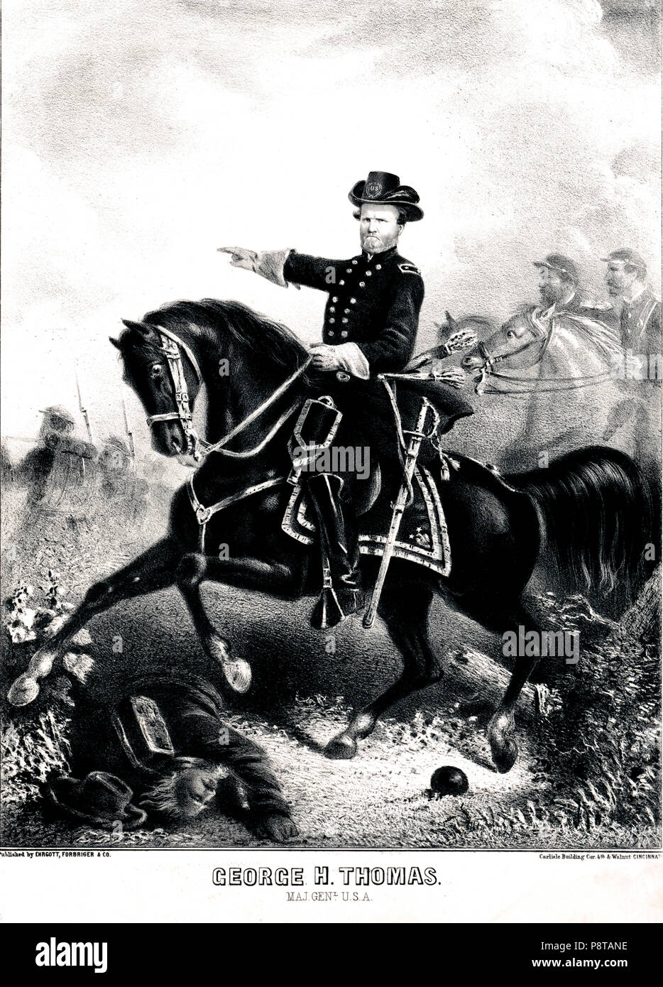 Illustration of general george thomas hi-res stock photography and ...