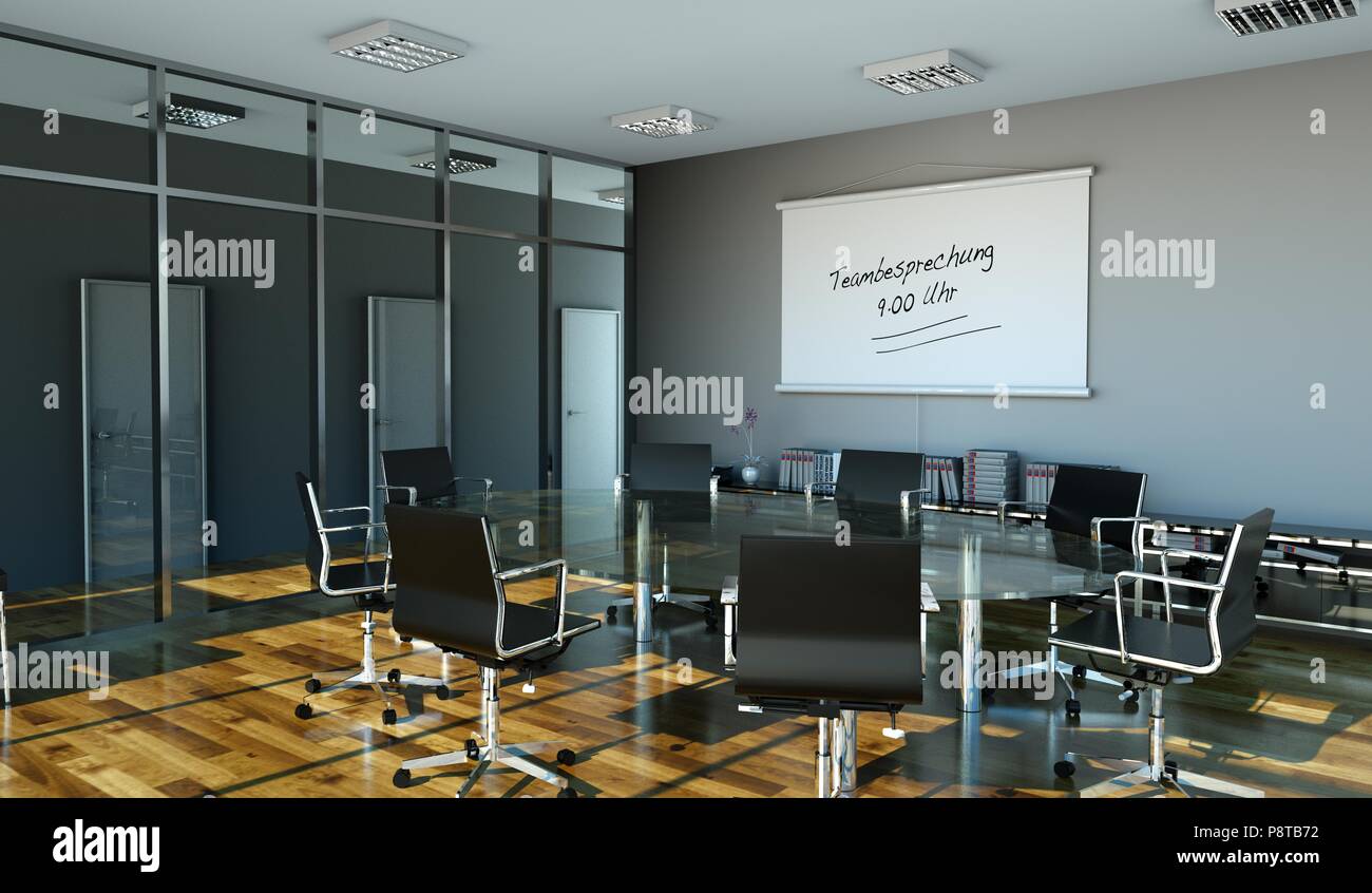 Modern conference room interior design Stock Photo - Alamy