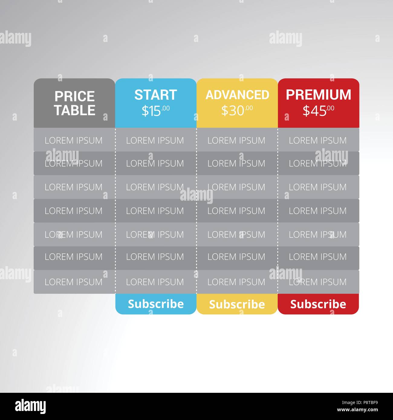 Set offer tariffs. ui ux vector banner for web app. set pricing table ... Set offer tariffs. ui ux vector banner for web app. set pricing table ...