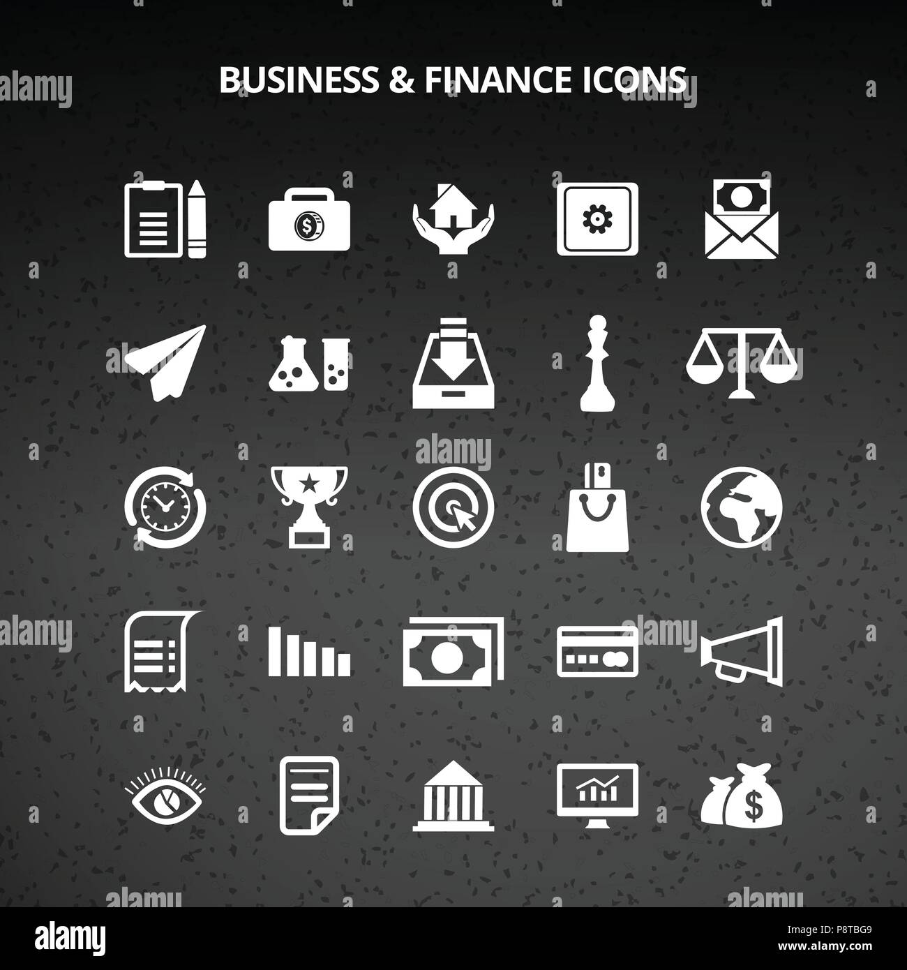 Business and Finance Icons. For web design and application interface ...