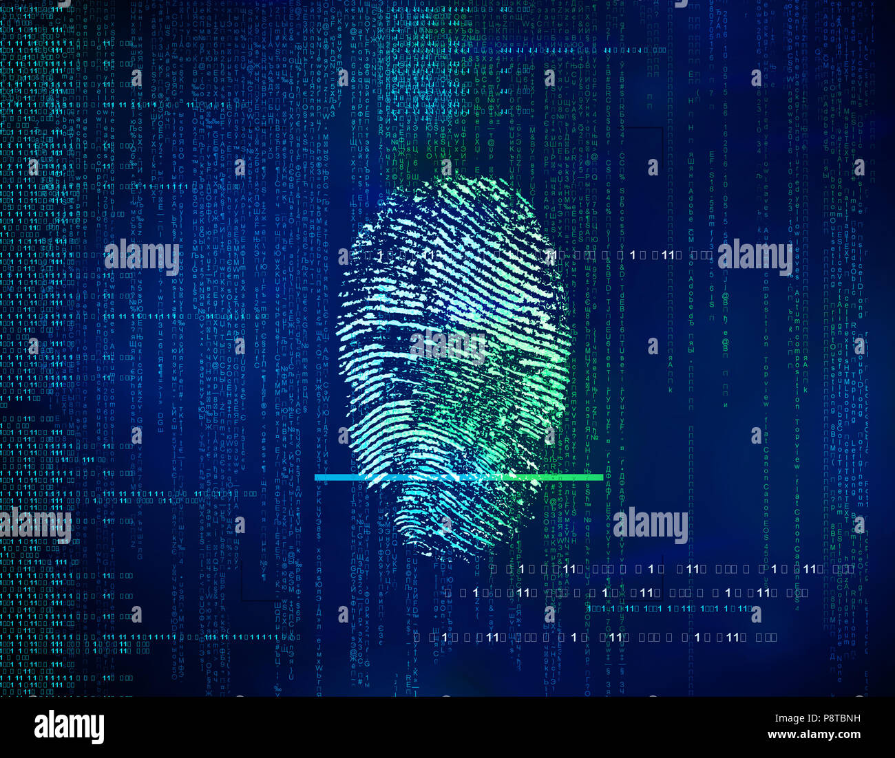 futuristic blue abstract background. concept of security in technology ...