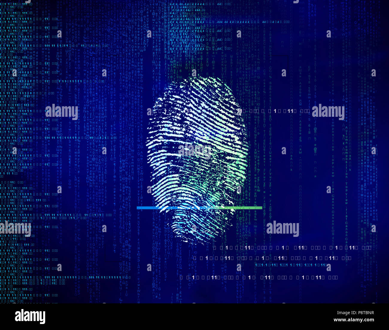 futuristic blue abstract background. concept of security in technology ...