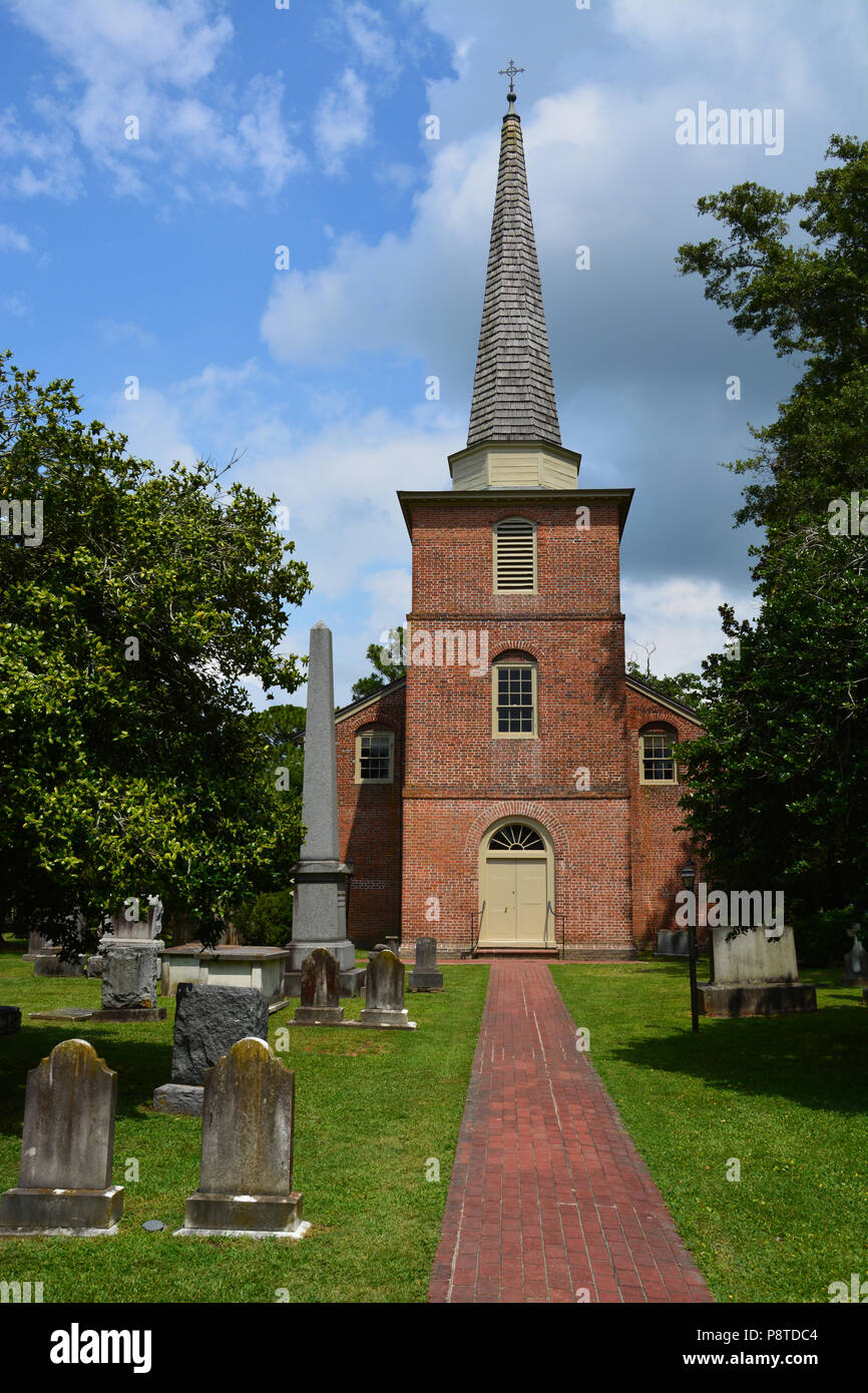 Construction of St. Paul's Episcopal Church in Edenton NC started in ...
