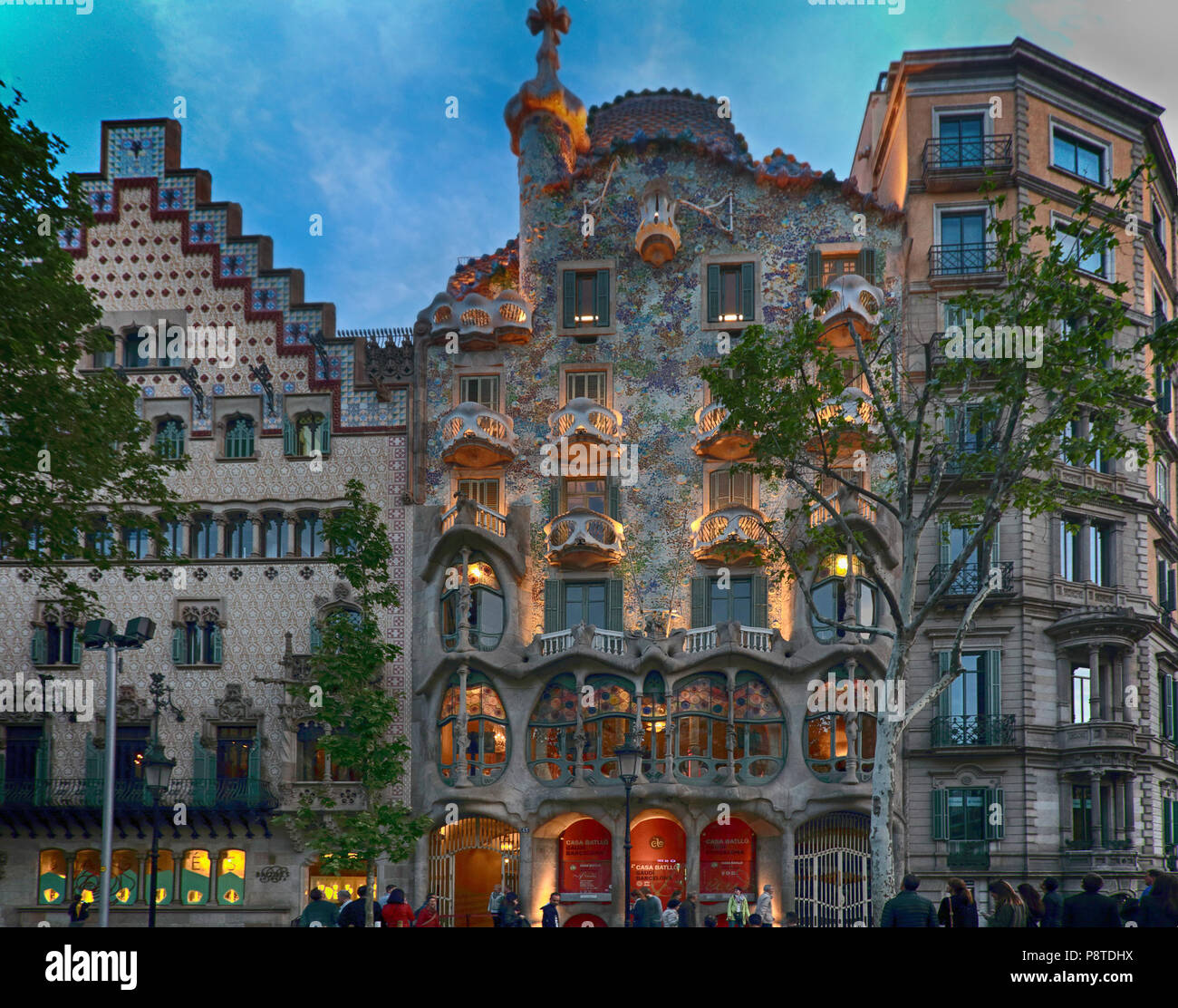 Casa Batlló - Gaudi architecture in Barcelona Stock Photo - Alamy