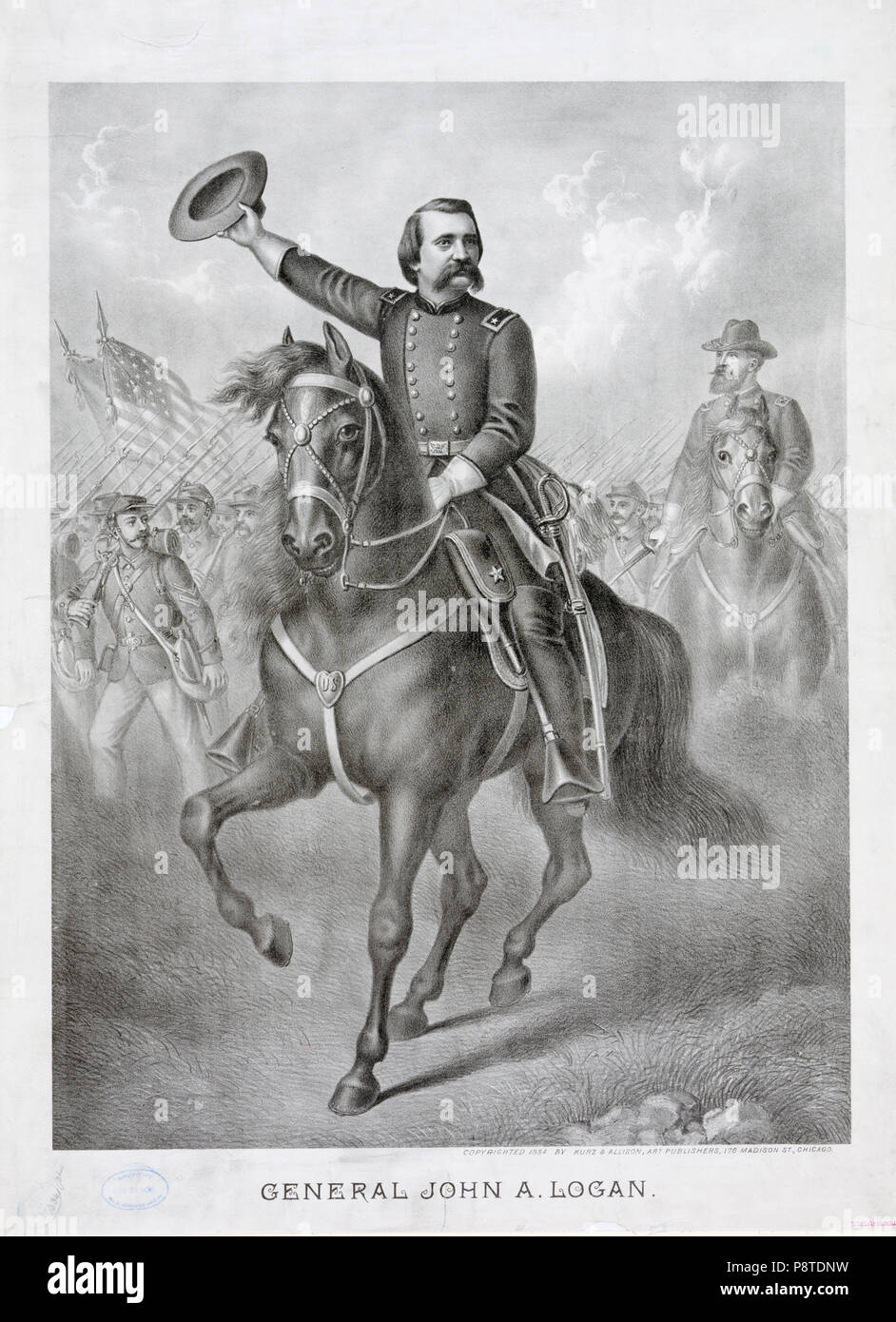 General John A. Logan ca 1874 Stock Photo - Alamy