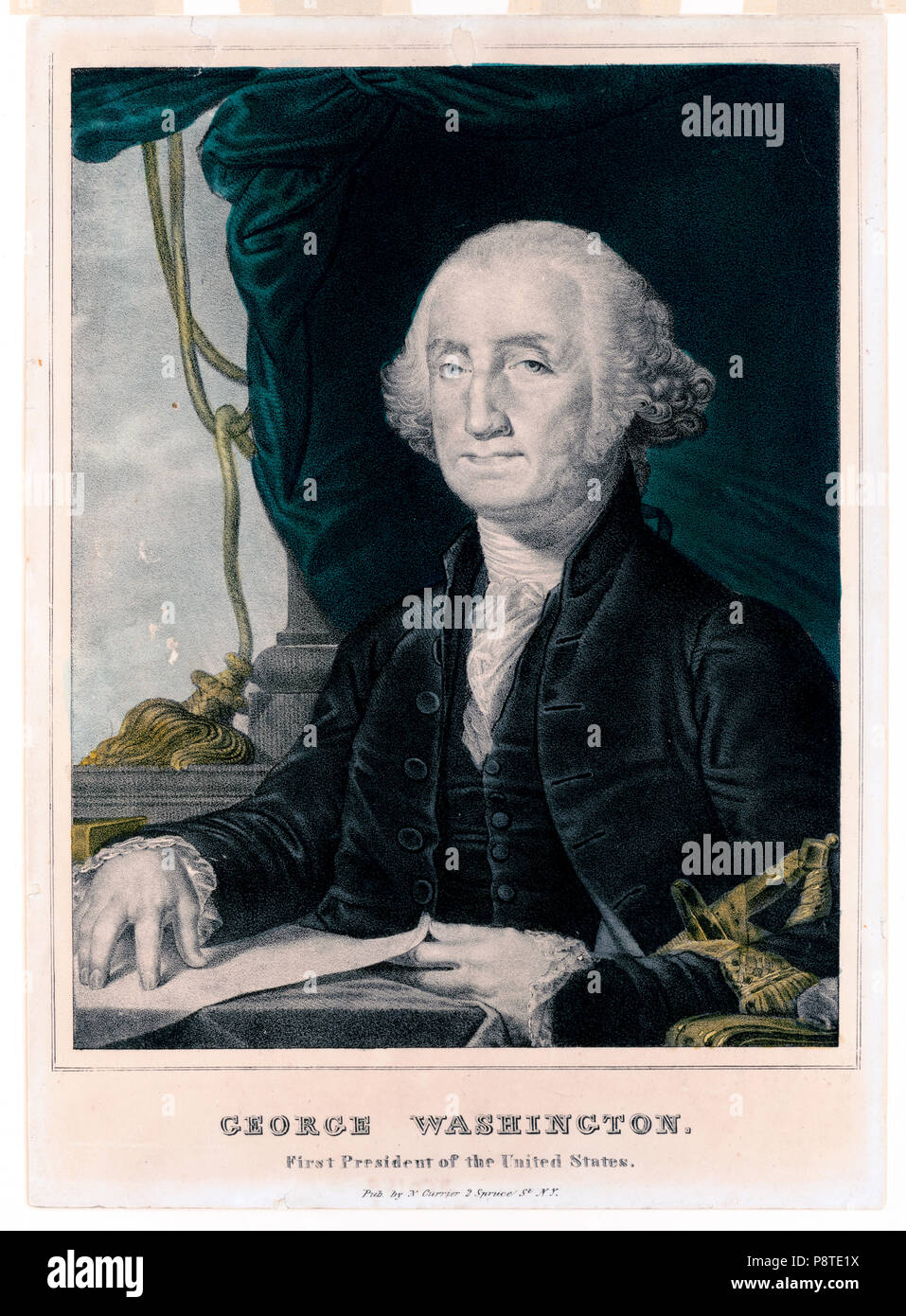 George Washington first president of the United States Stock Photo - Alamy