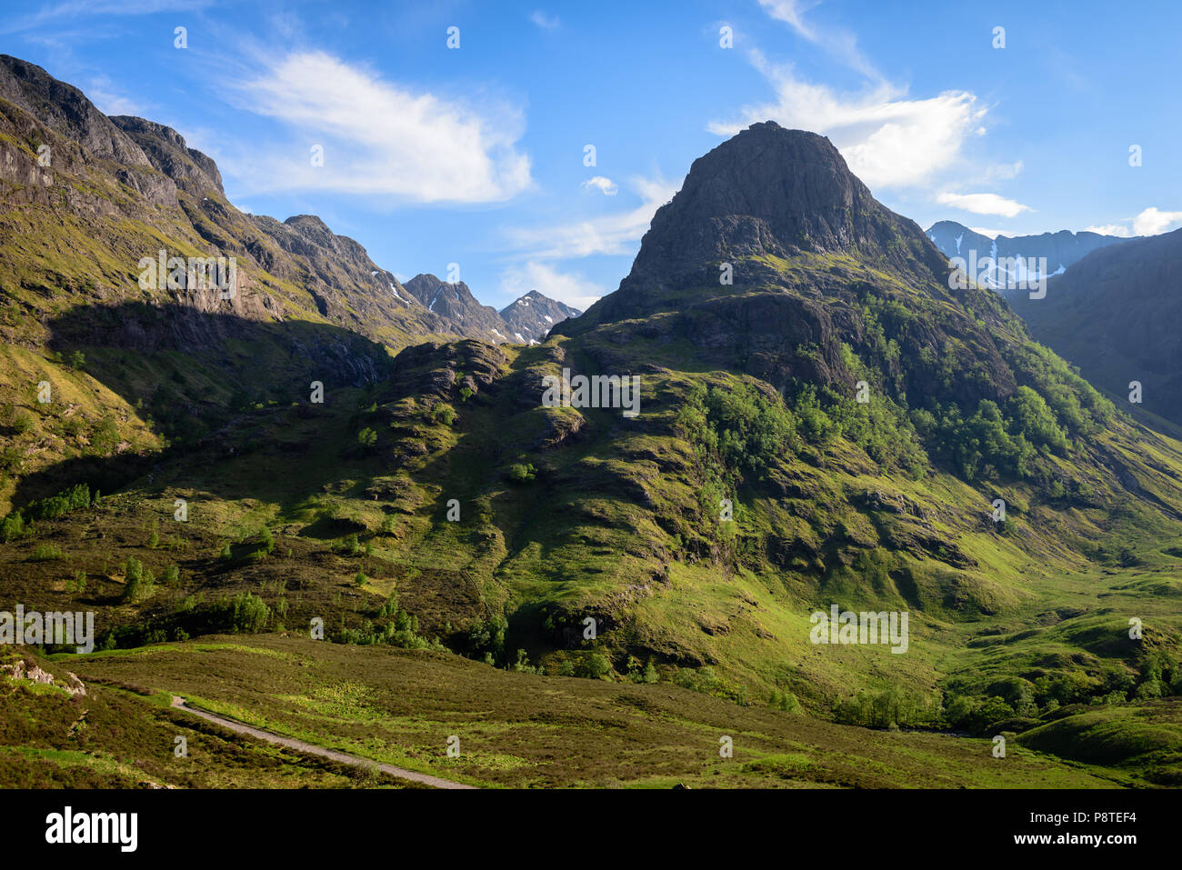 Scottish landscape. mountains and beautiful sky above Scotland Stock ...