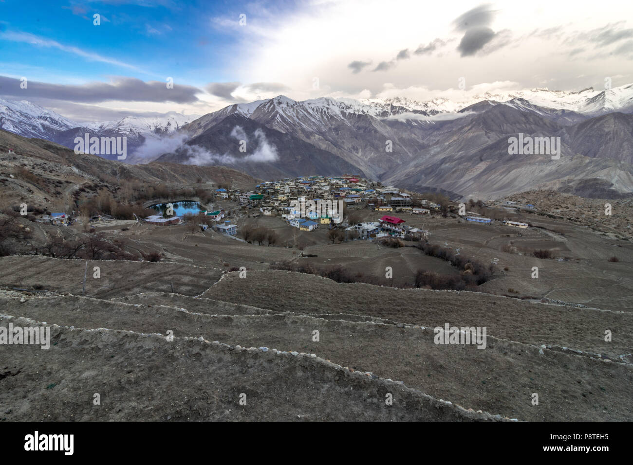 Nako Village, Kinnaur Valley Stock Photo - Alamy