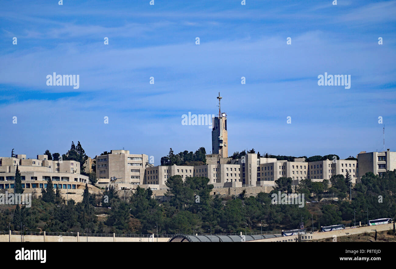 The Mount Scopus campus of the Hebrew University of Jerusalem Stock ...