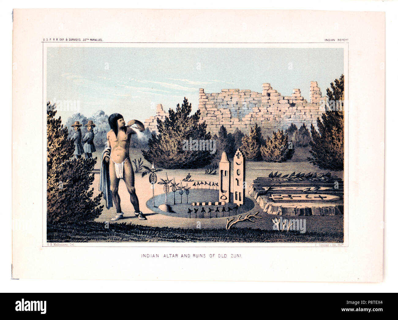 Indian ruins illustration hi-res stock photography and images - Alamy