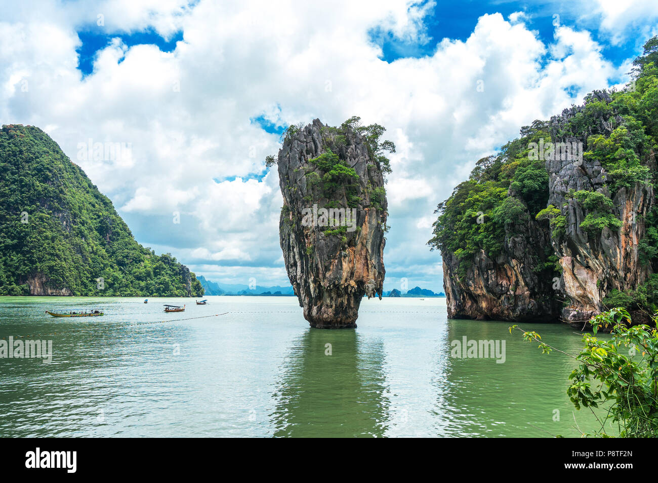 James Bond Island also call Nail Island, is a small limestone cliff ...