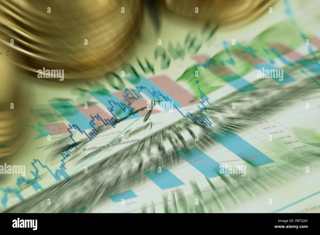 Financial investment documentm, money and stock graph Stock Photo - Alamy