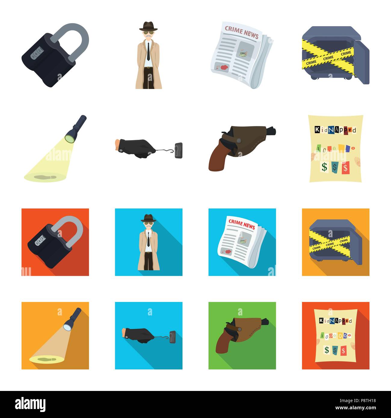 Crime abduction kidnapping Stock Vector Images - Alamy