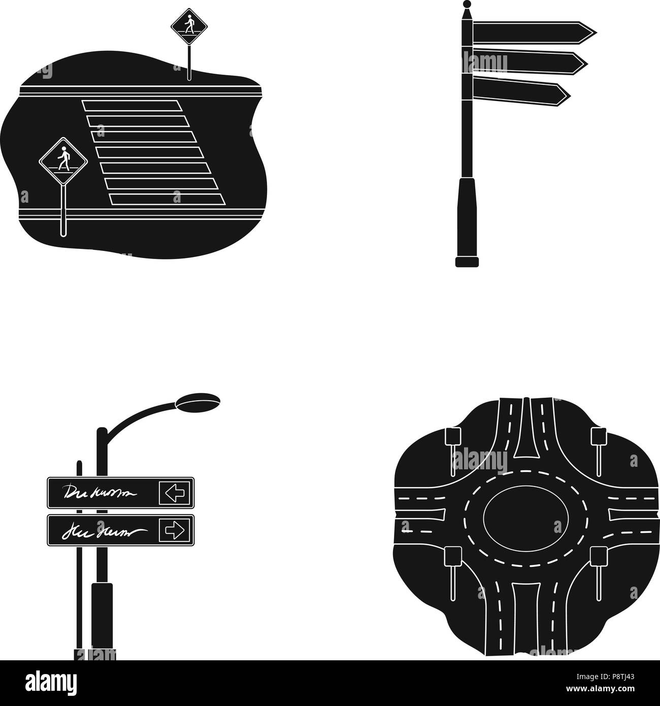 arrow,arrows,black,collection,crossing,driving,highway,icon ...