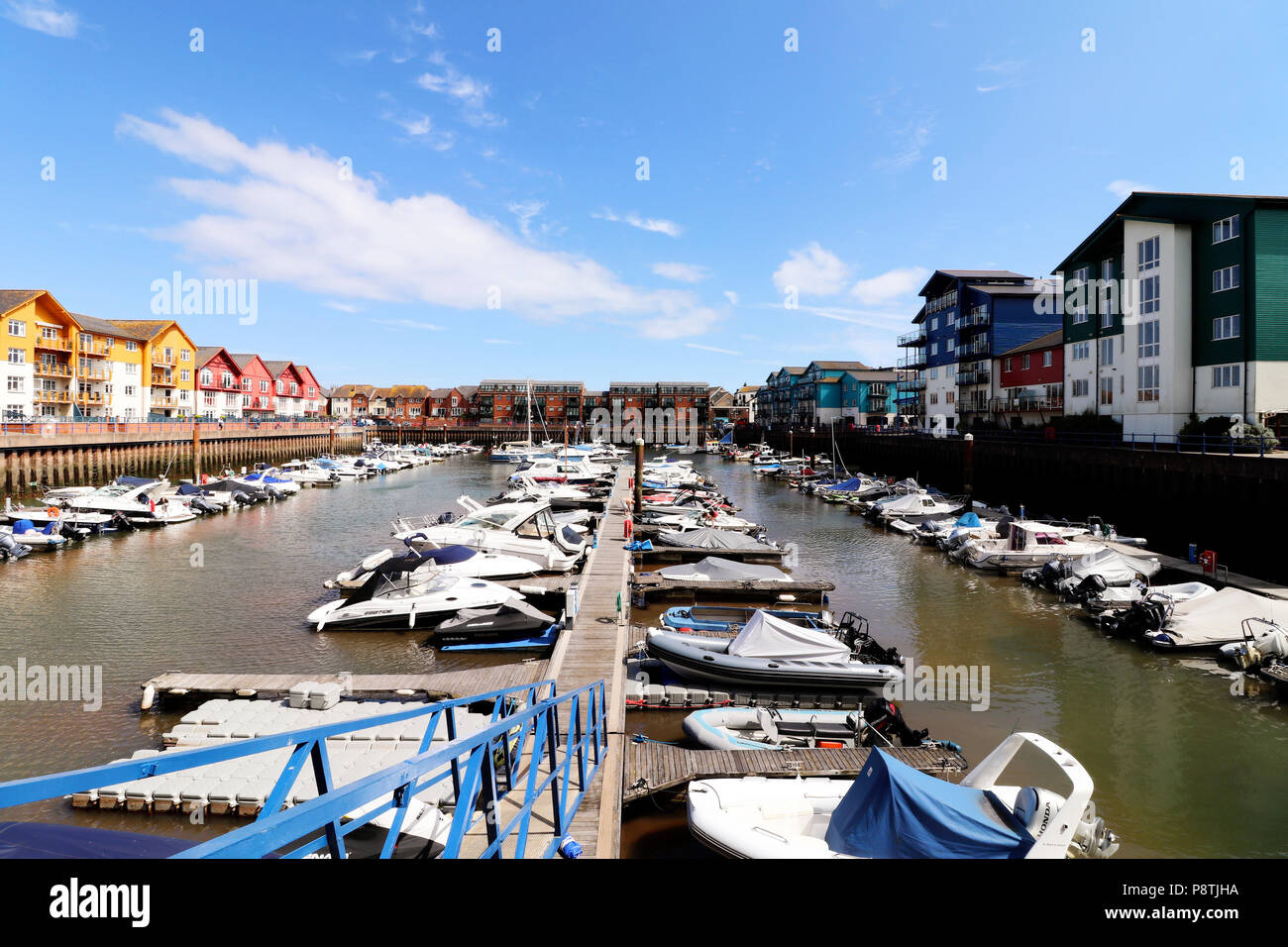 Exmouth Marina in Devon, UK Stock Photo - Alamy