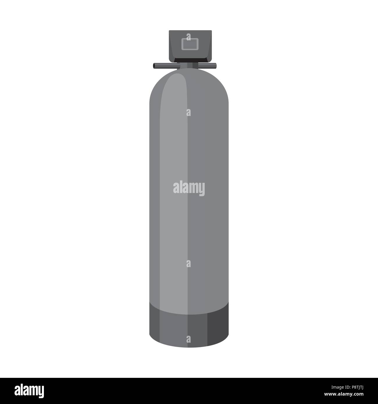 Water filter machine icon in monochrome design isolated on white ...