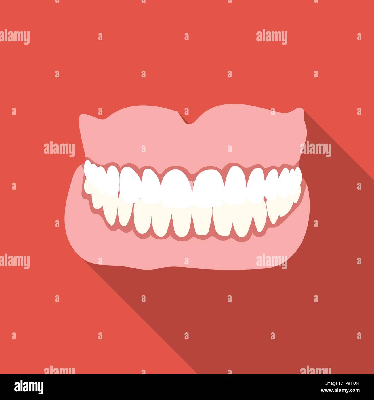 Jaw icon flat. Single medicine icon from the big medical, healthcare ...