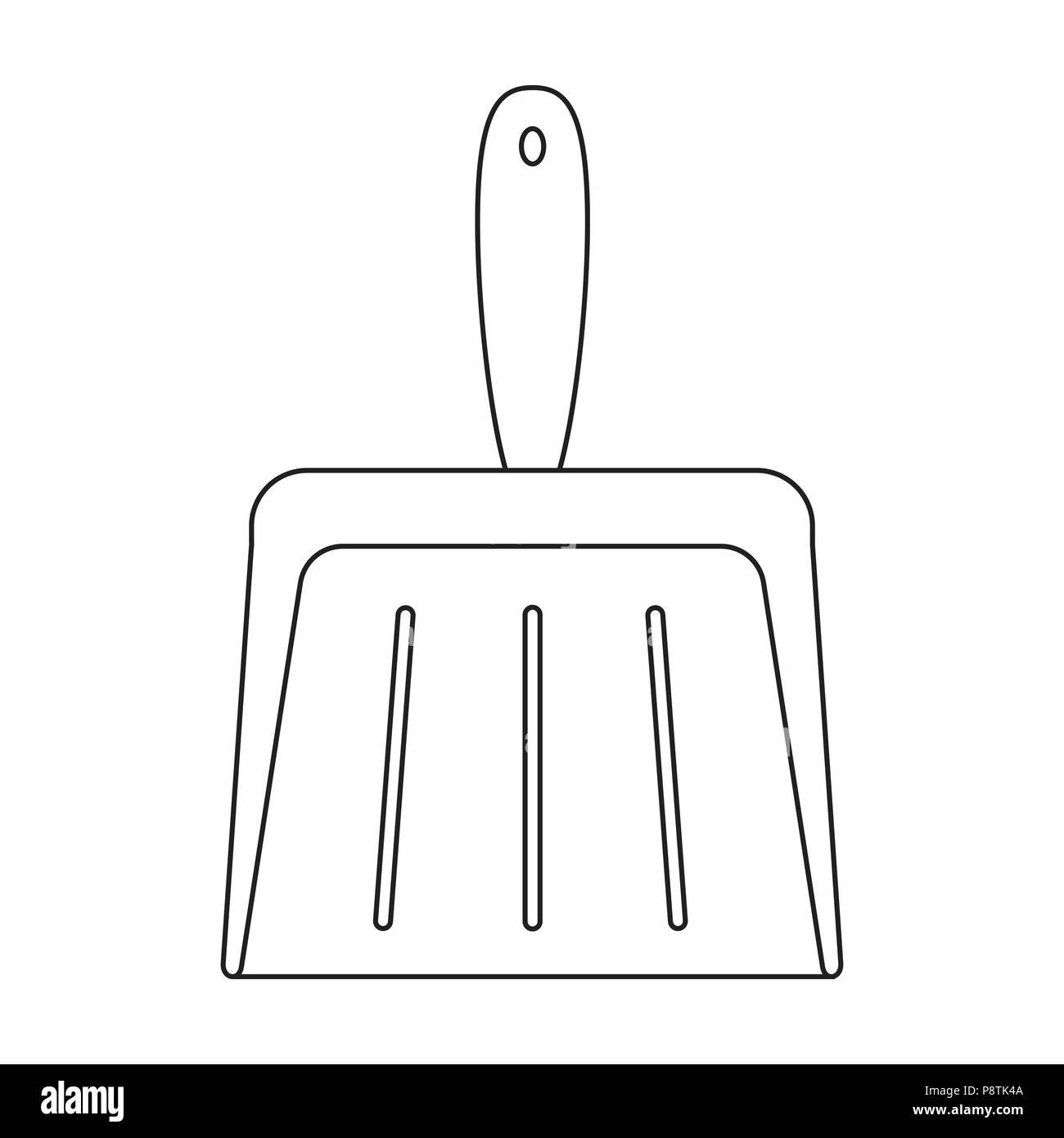 Dustpan outline icon. Illustration for web and mobile Stock Vector ...