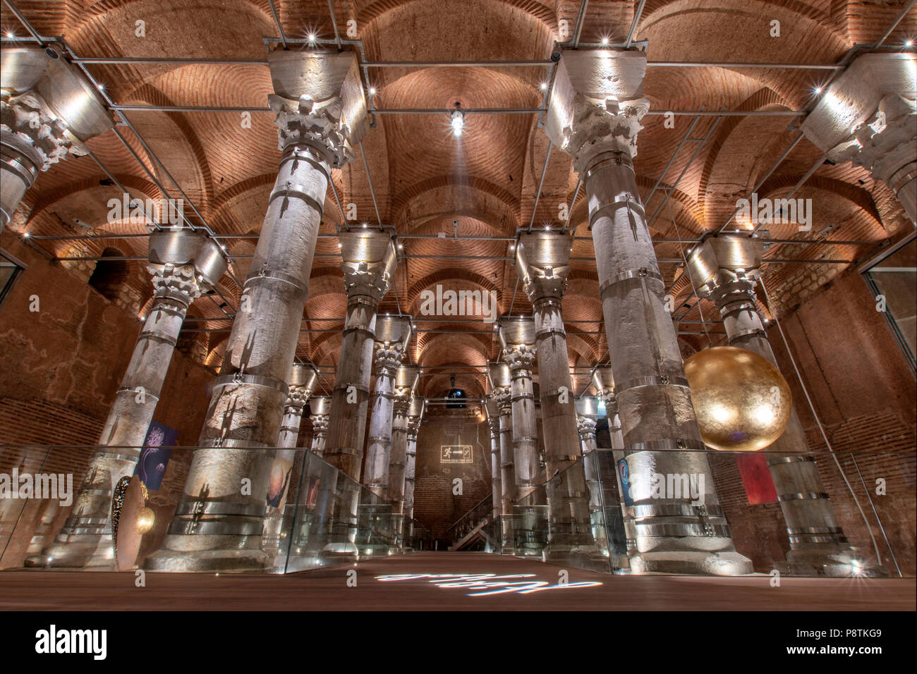 The Theodosius Cistern(Serefiye Sarnici) in Istanbul, Turkey Stock ...