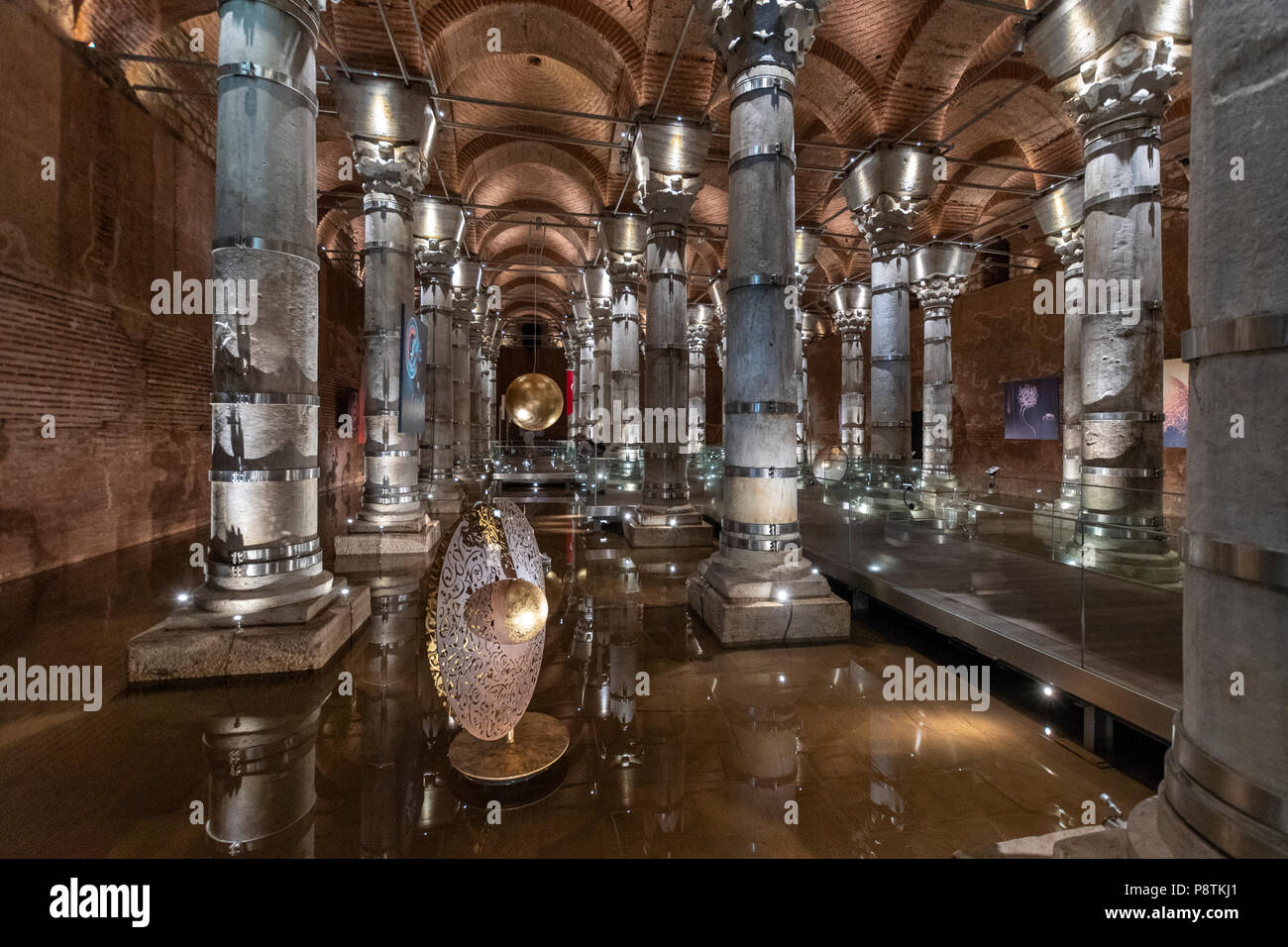 The Theodosius Cistern(Serefiye Sarnici) in Istanbul, Turkey Stock ...