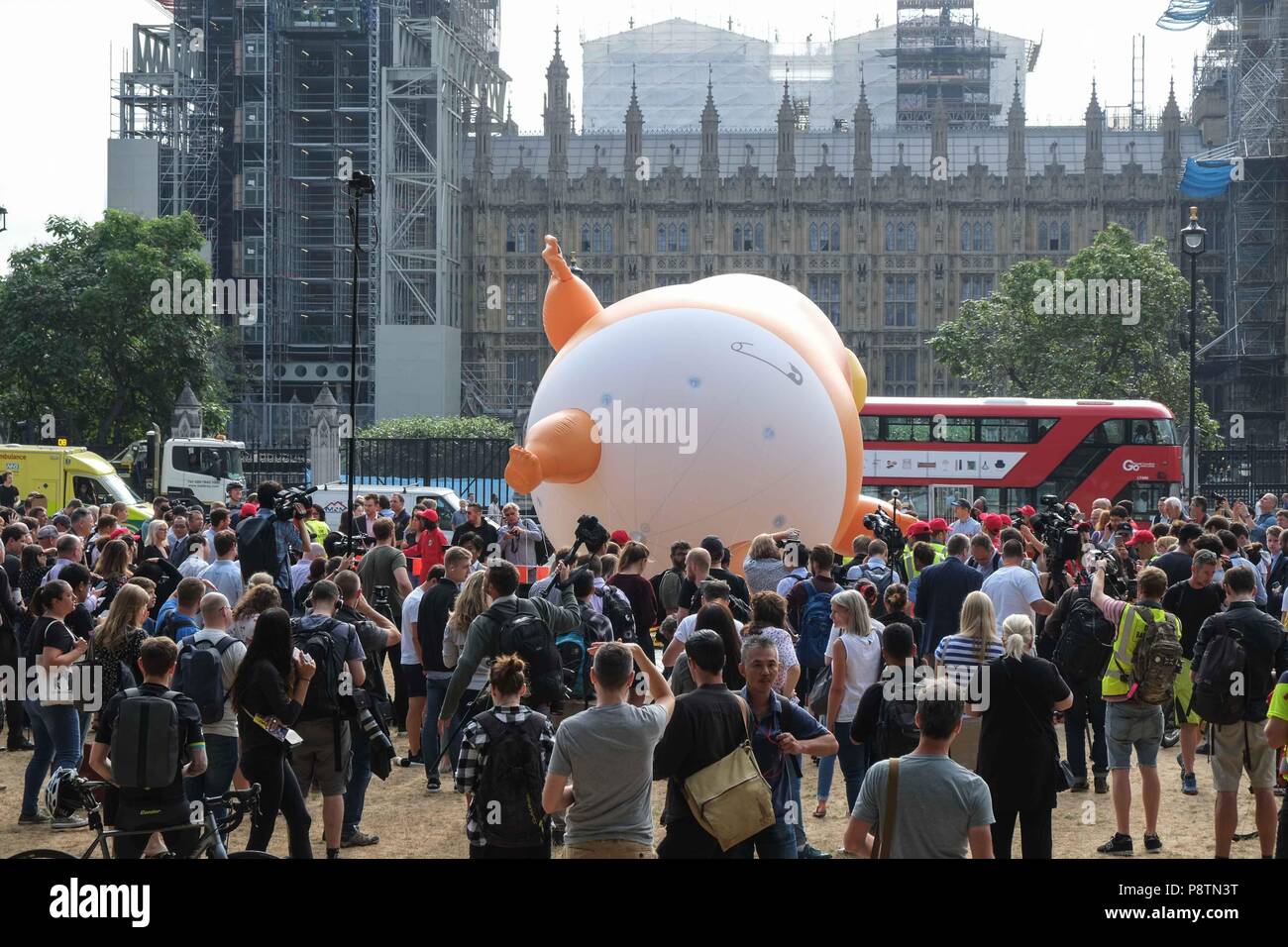 London 13th July 2018: A six metre high helium filled inflatable of ...