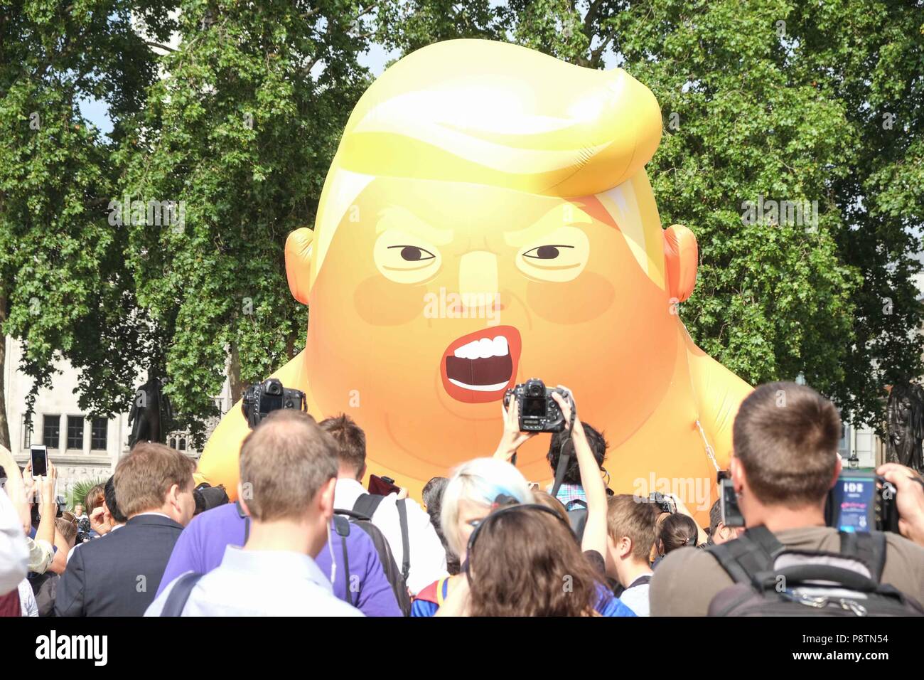 London 13th July 2018: A six metre high helium filled inflatable of ...