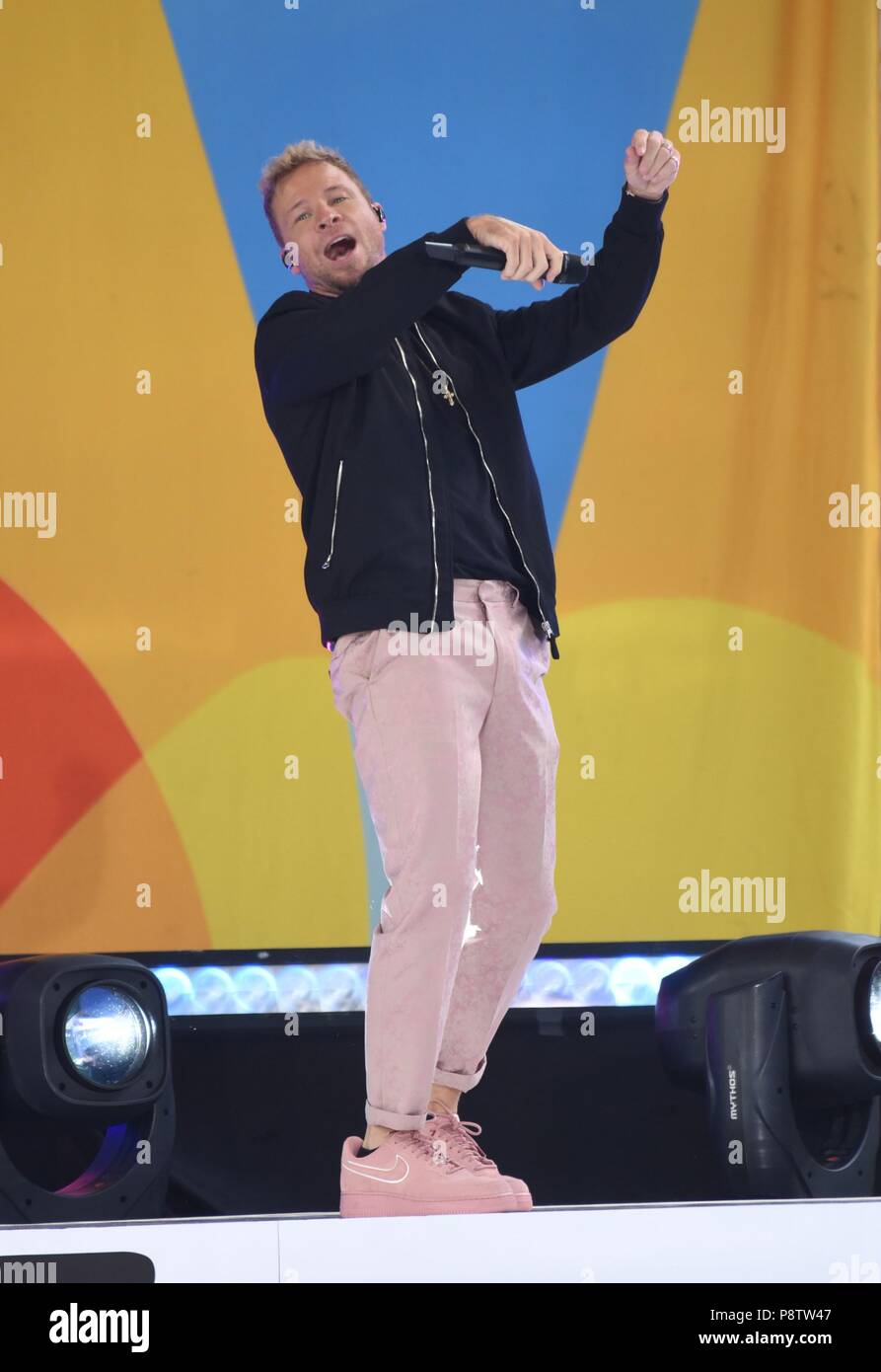 Ny, NY, USA. 13th July, 2018. Brian Littrell on stage for GMA Summer ...