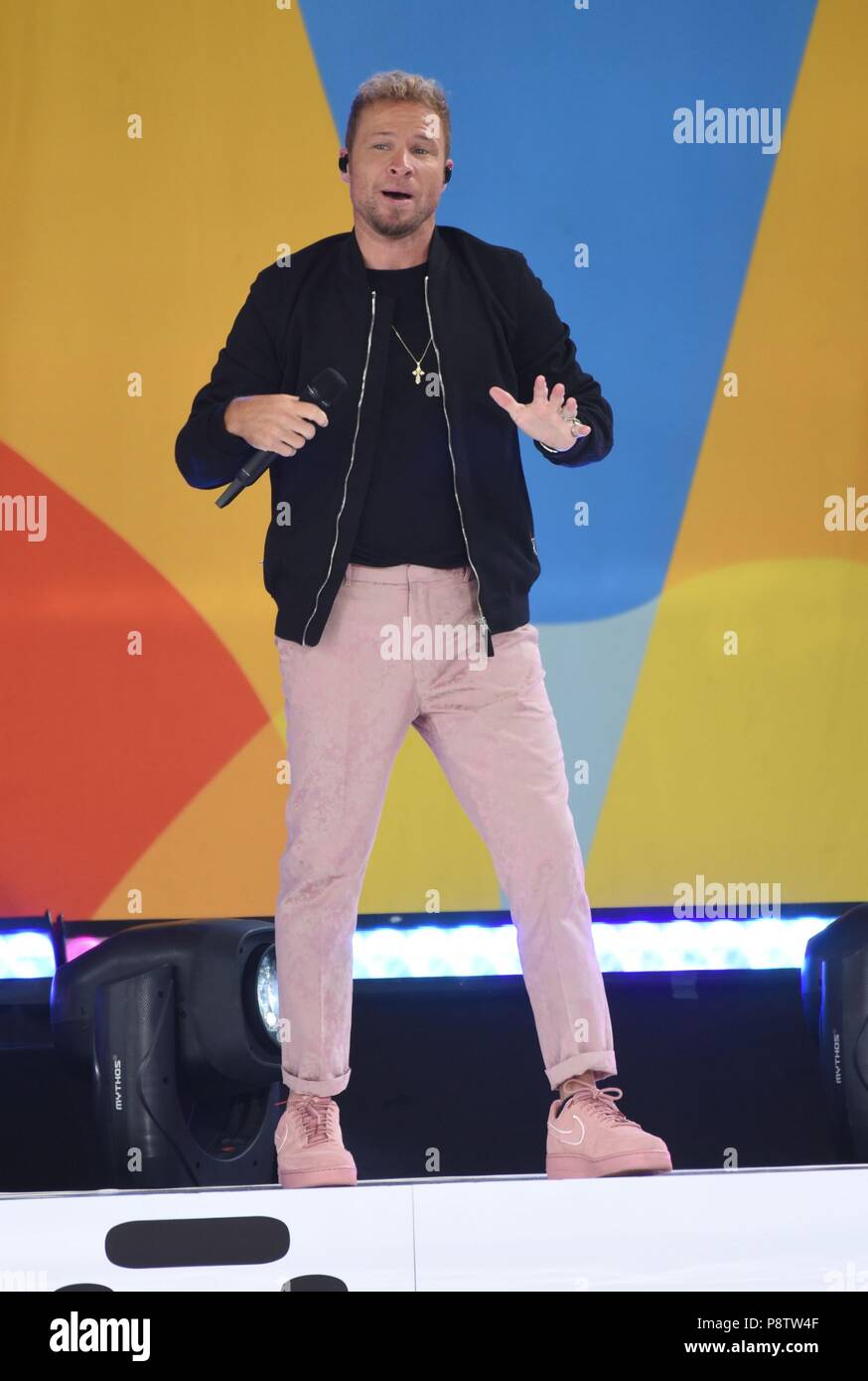 Ny, NY, USA. 13th July, 2018. Brian Littrell on stage for GMA Summer ...