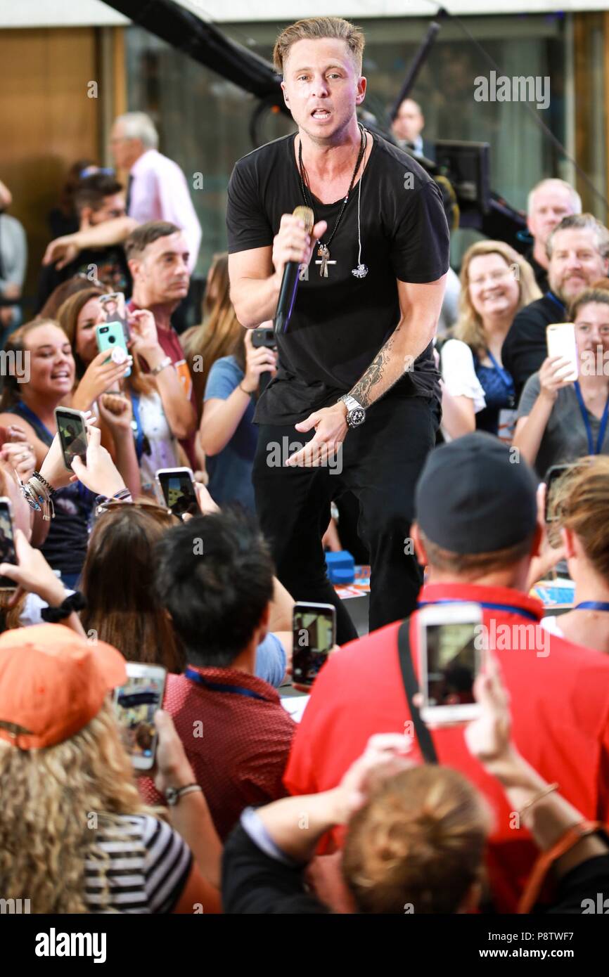 Ny, NY, USA. 13th July, 2018. Ryan Tedder on stage for OneRepublic in ...