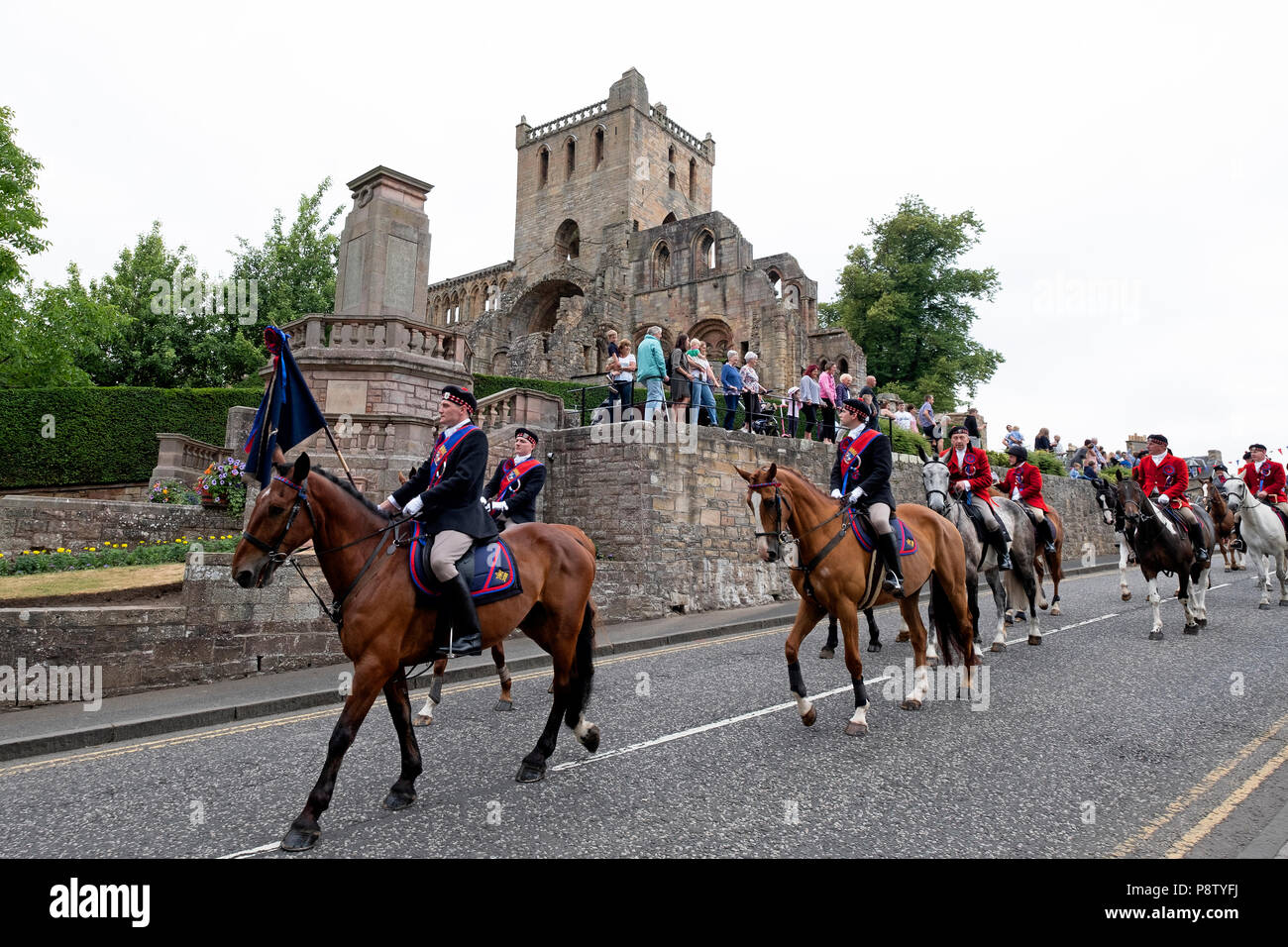 JEDBURGH, SCOTLAND - July 13: Jethart Callant's Festival - Festival Day ...