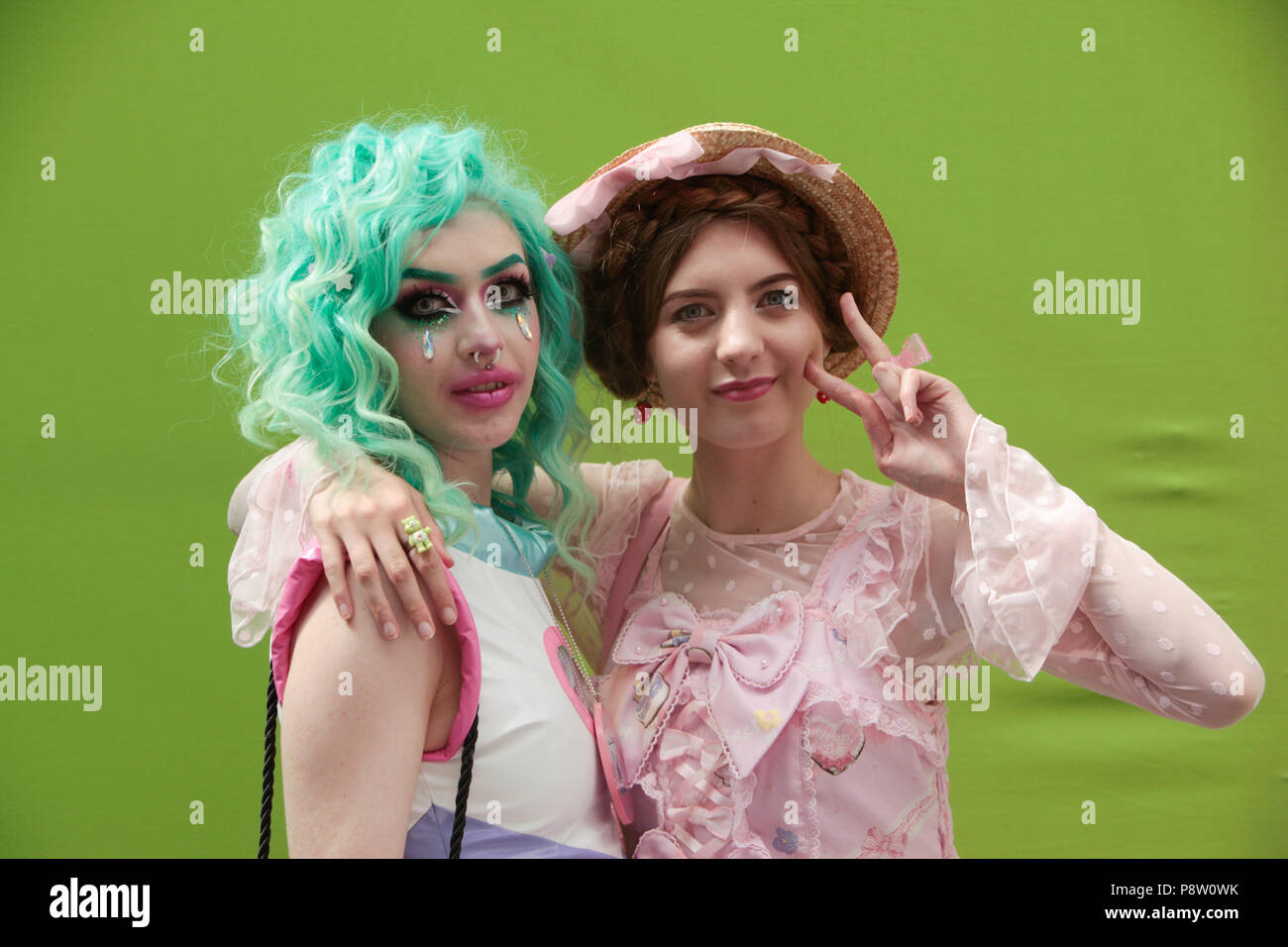 London Uk 13 July 2018 Hyper Japan Naughty Girls Joined The Fun At This Japanese Culture Event