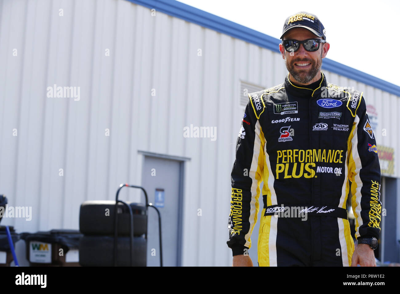 Sparta, Kentucky, USA. 13th July, 2018. Matt Kenseth (6) hangs out in ...
