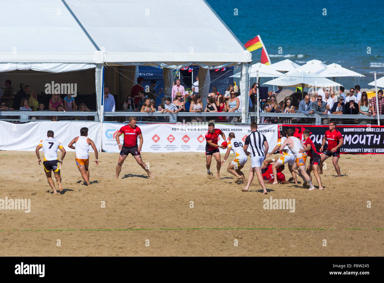 Sandbanks beach rugby hi-res stock photography and images - Alamy