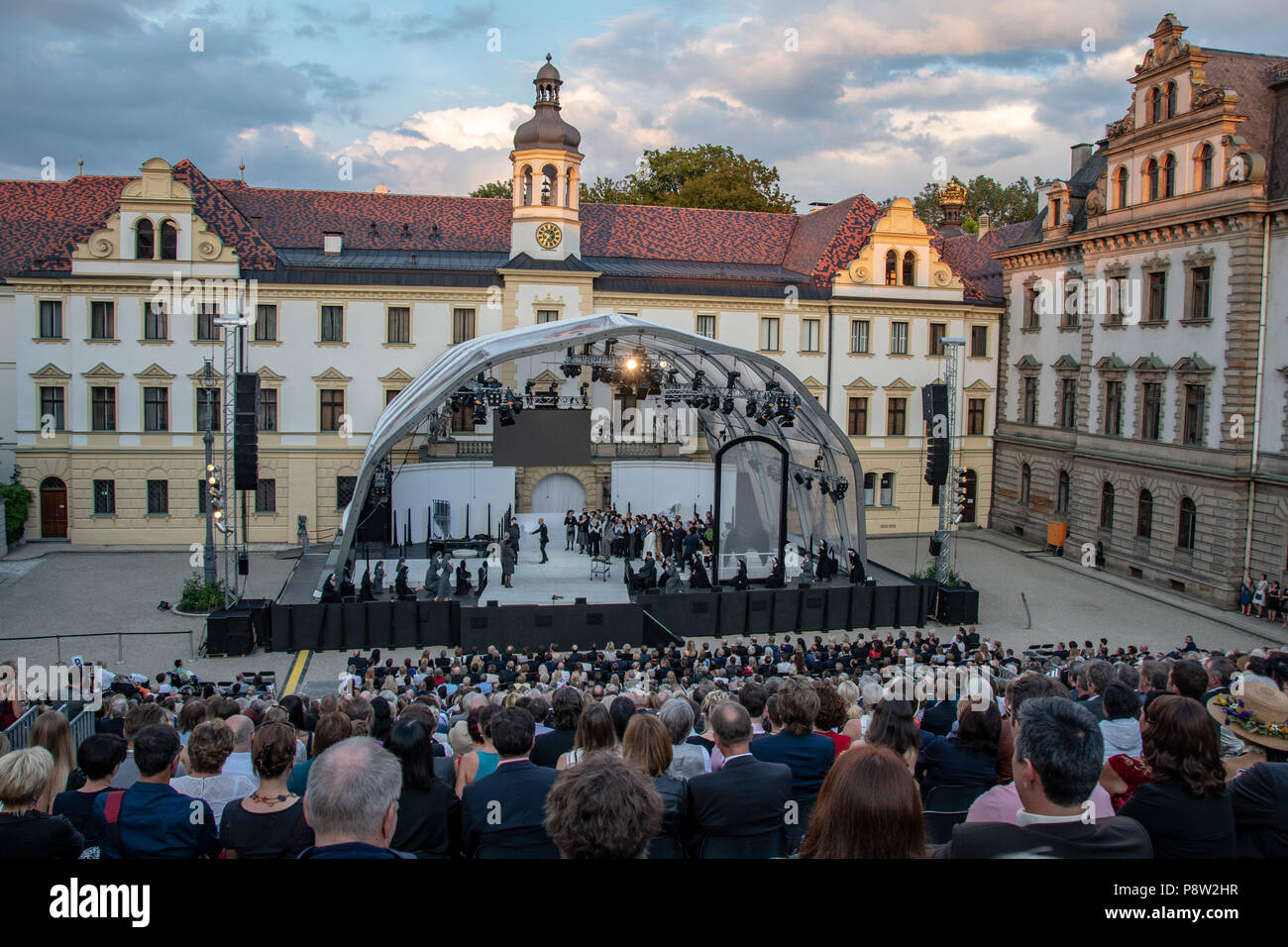Germany, Regensburg. 13th July, 2018. Visitors at the opening of the ...