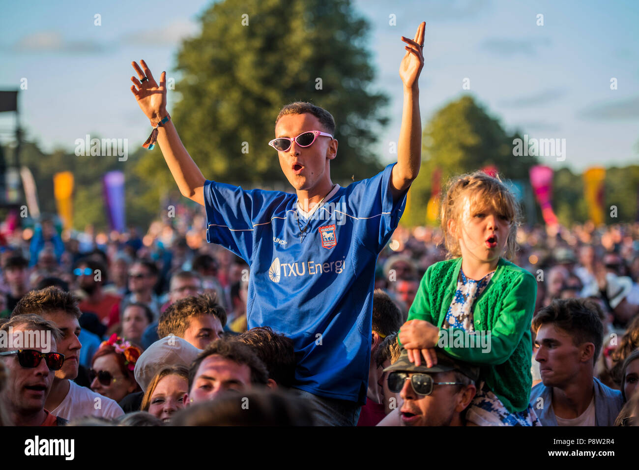 Henham Park, Suffolk, UK. 13th July 2018. Belle and Sebastian play the ...