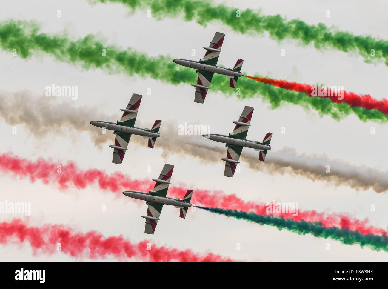 Italian aerobatic air team hi-res stock photography and images - Alamy