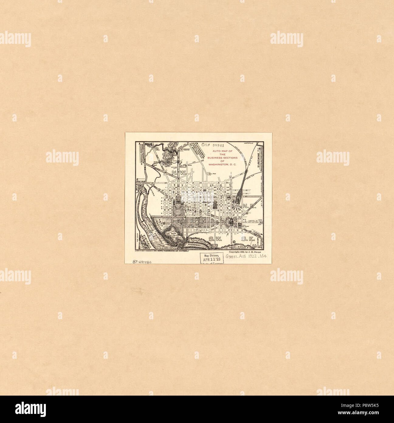 . 48 Auto map of the business sections of Washington, D.C. LOC 87691486 ...
