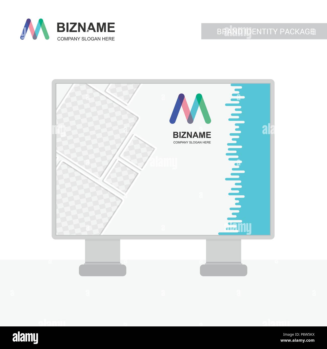 Company ads banner unique design with ml logo. For web design and ...