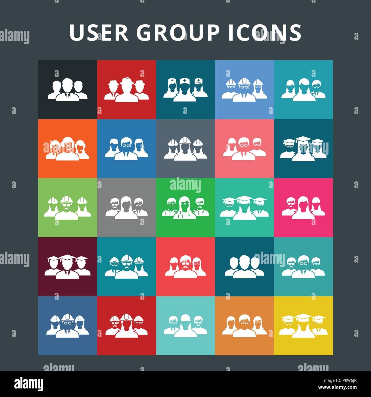 User Group Icons. For web design and application interface, also useful ...