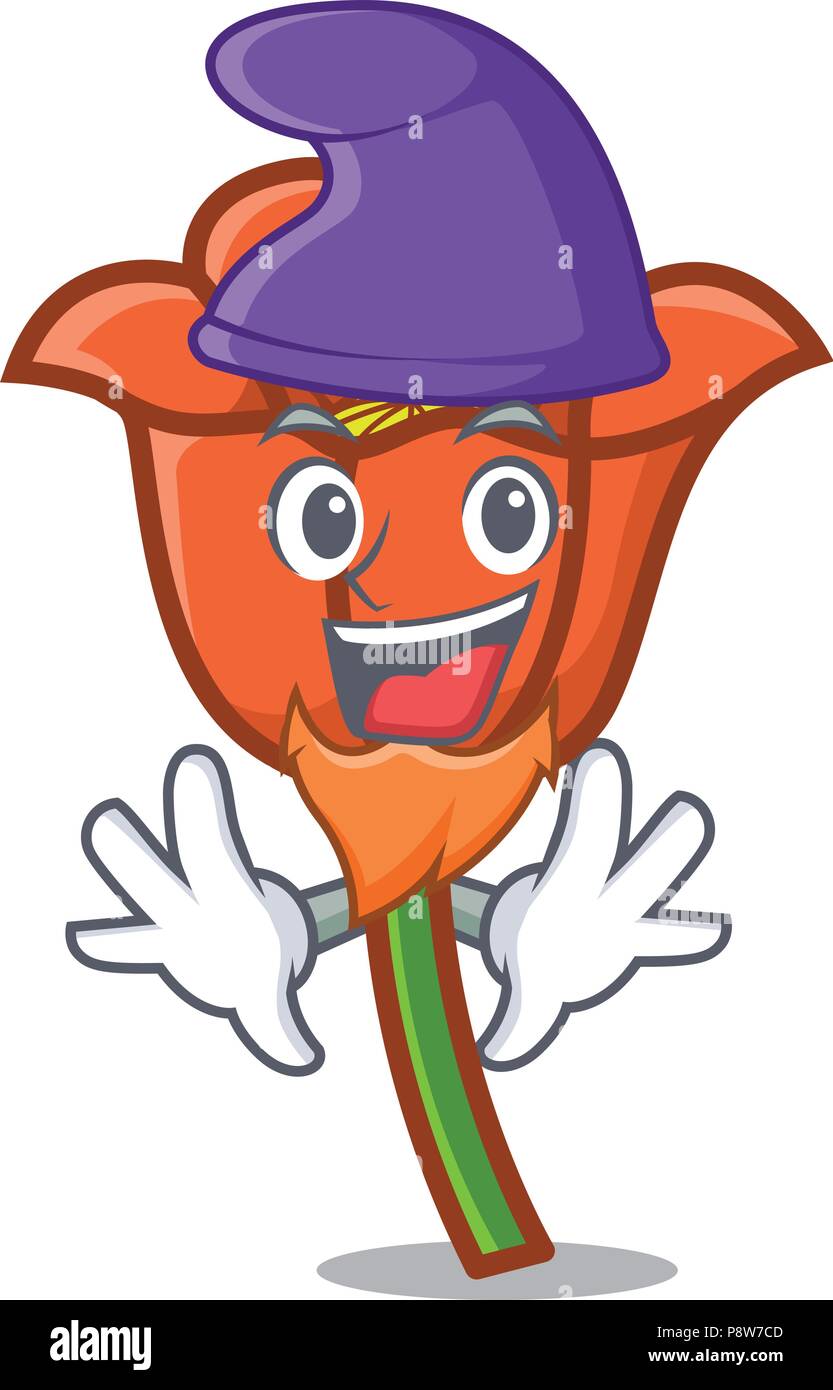 Elf poppy flower character cartoon Stock Vector Image & Art - Alamy