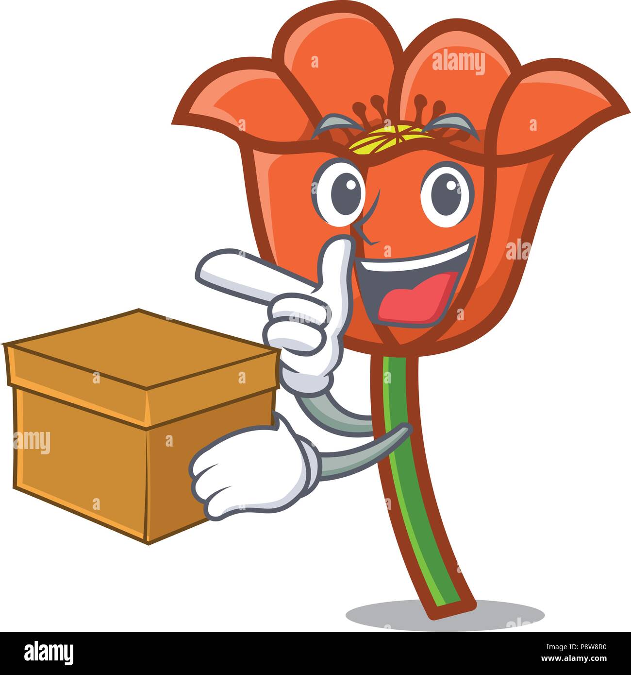 Poppy box Stock Vector Images - Alamy