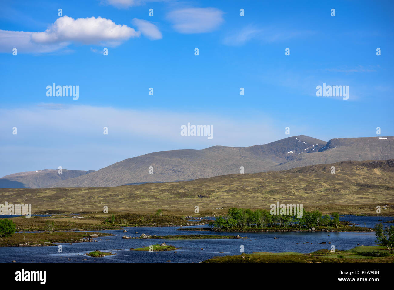 Scottish landscape. mountains and beautiful sky above Scotland Stock ...