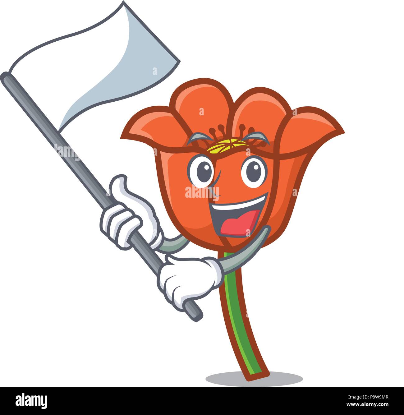 Red poppy and flag Stock Vector Images - Alamy