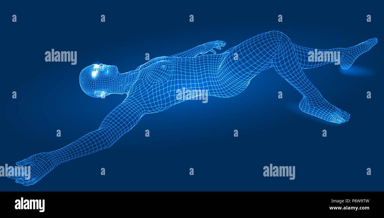 Lying human figure Stock Vector Images - Alamy