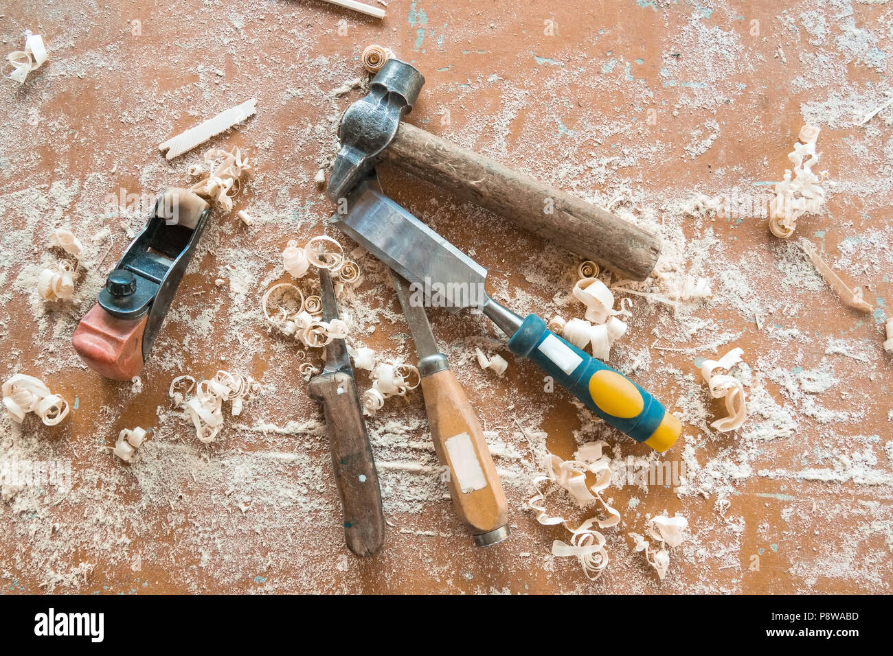 Ancient tools of carpentry hi-res stock photography and images - Alamy