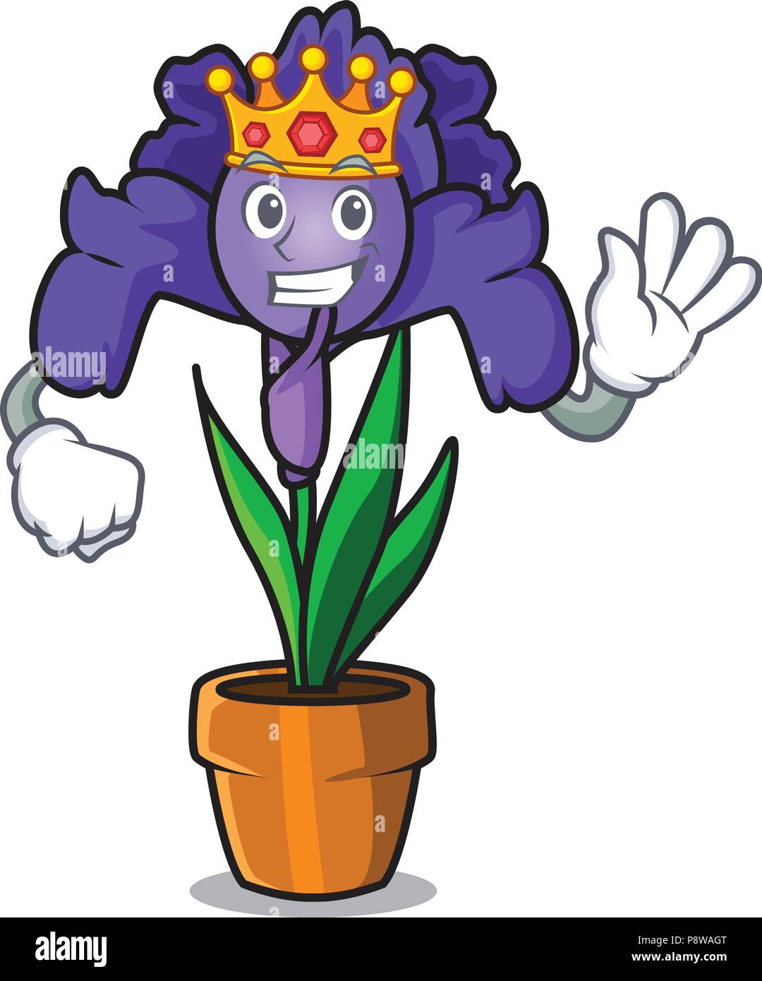 Iris king Stock Vector Images - Alamy