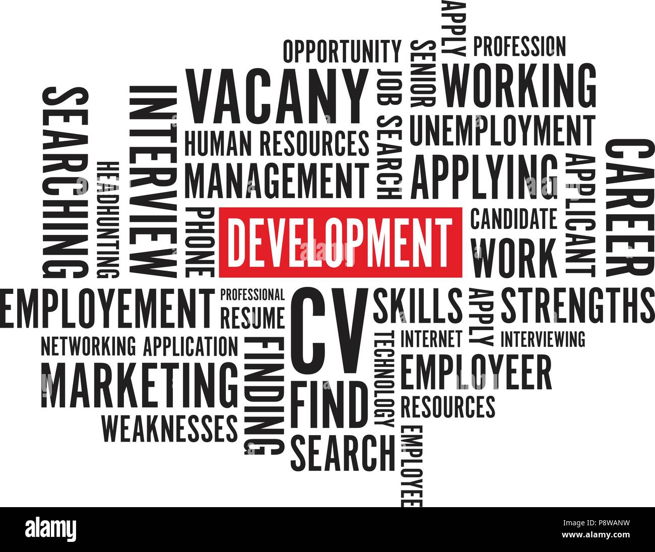 development word background Stock Vector Image & Art - Alamy