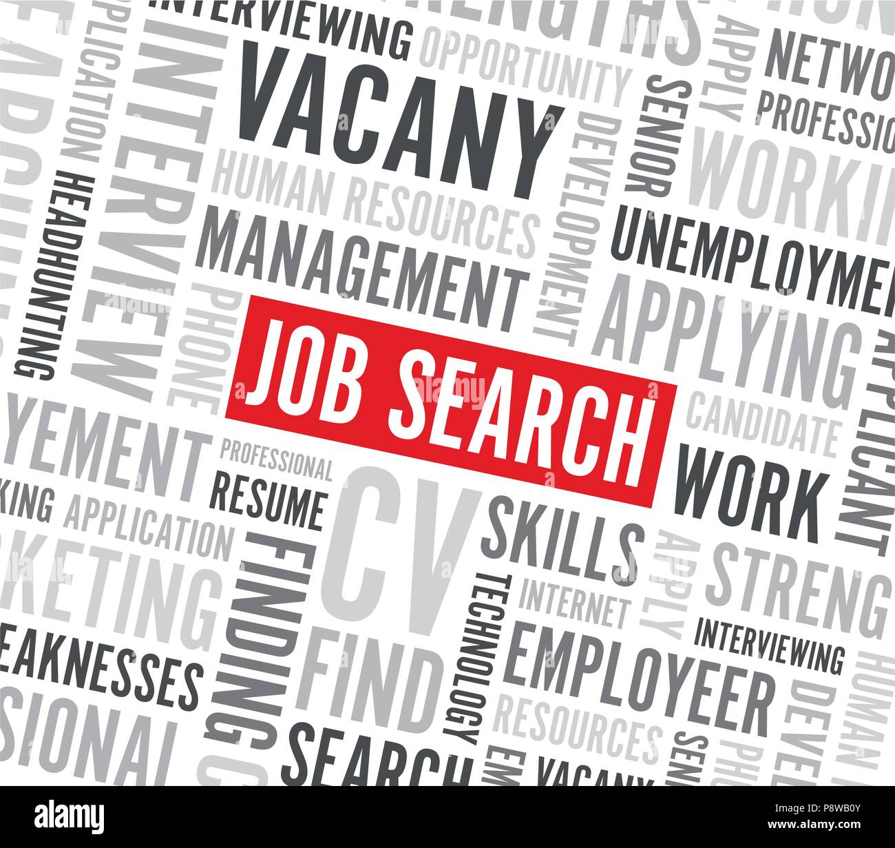 job search word background Stock Vector Image & Art - Alamy